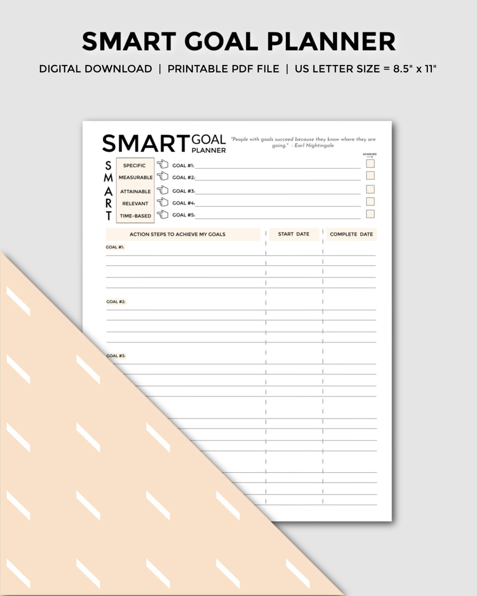 SMART Goal Planner – A TO ZEN LIFE SHOP