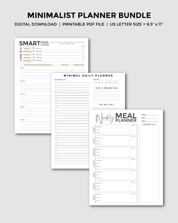 Minimalist Printables – A TO ZEN LIFE SHOP